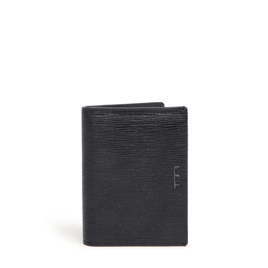 L Fold in Black Embossed | Nassau Slg | TUMI Australia